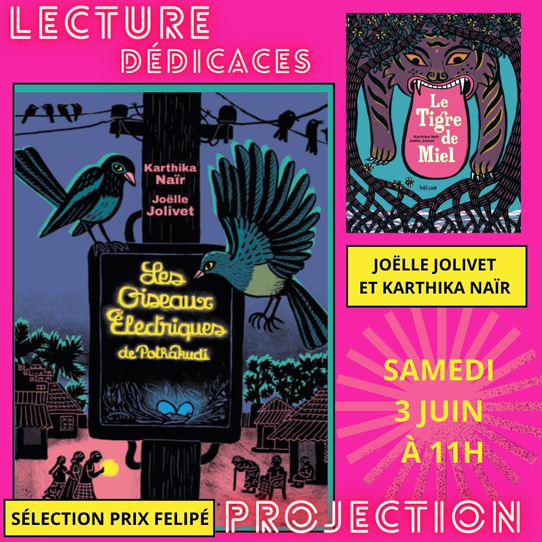 Joëlle Jolivet et Karthika Naïr à la librairie L'Attrape-cœur samedi 3 ...